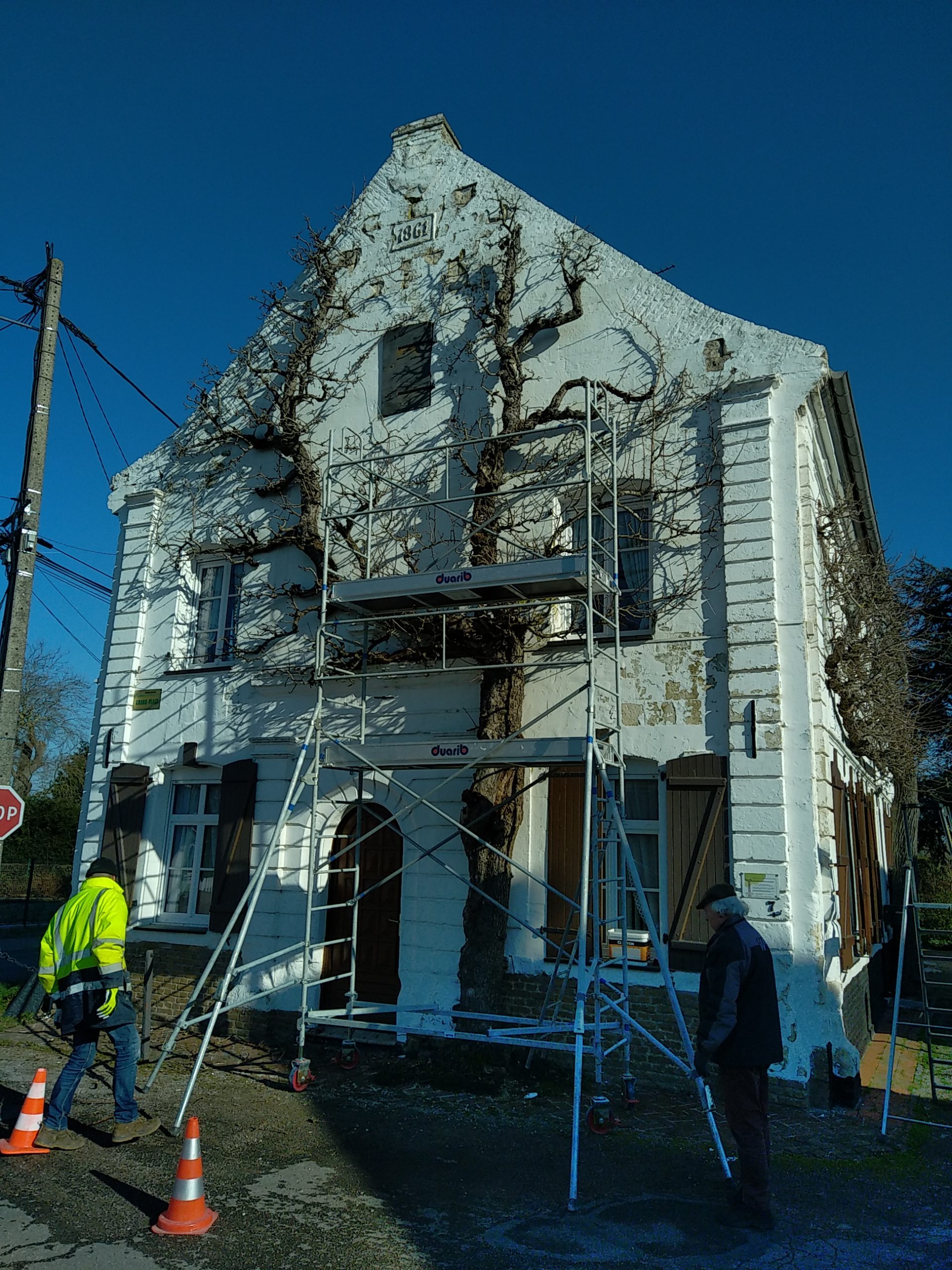 Les deux poiriers palissés exceptionnels de Recques-sur-Hem ont ...